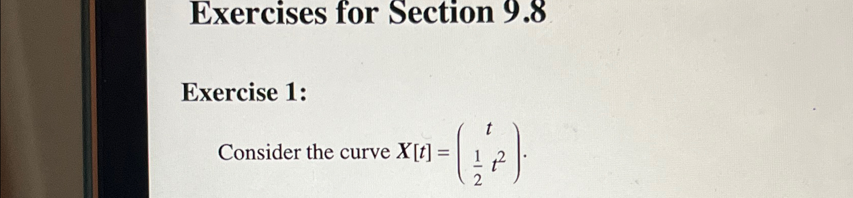 Solved Exercises for Section 9.8Exercise 1:Consider the | Chegg.com