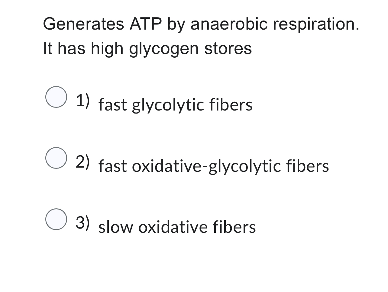 Solved Generates ATP by anaerobic respiration.It has high | Chegg.com