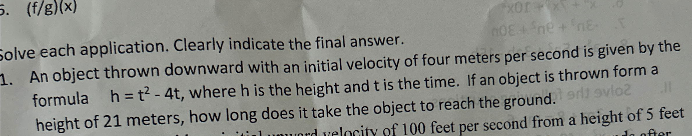 Solved Solve each application. Clearly indicate the final | Chegg.com