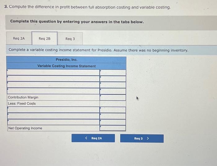 Solved PA5-5 (Algo) Comparing Full Absorption and Variable | Chegg.com
