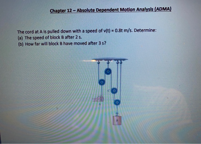 Solved Chapter 12 - Absolute Dependent Motion Analysis | Chegg.com