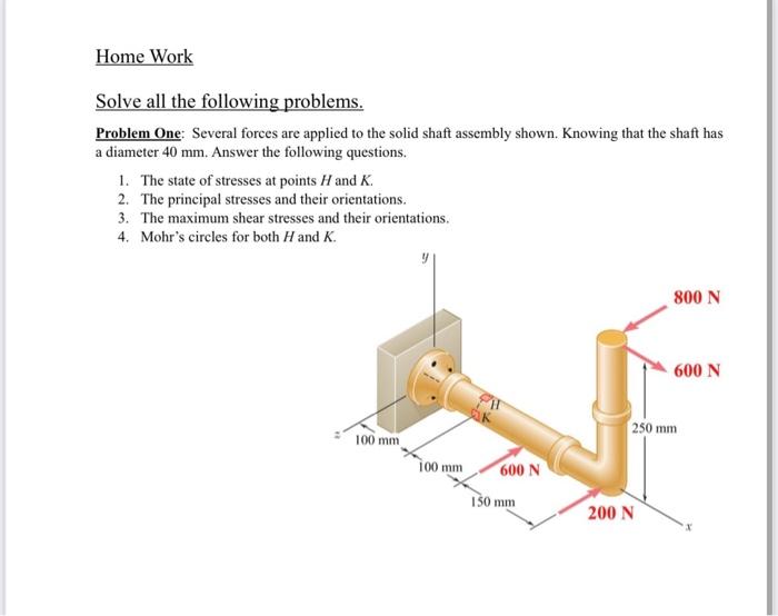 Solved Solve all the following problems. Problem One: | Chegg.com