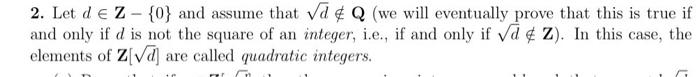 Solved The subset Z of C is closed under the addition and | Chegg.com