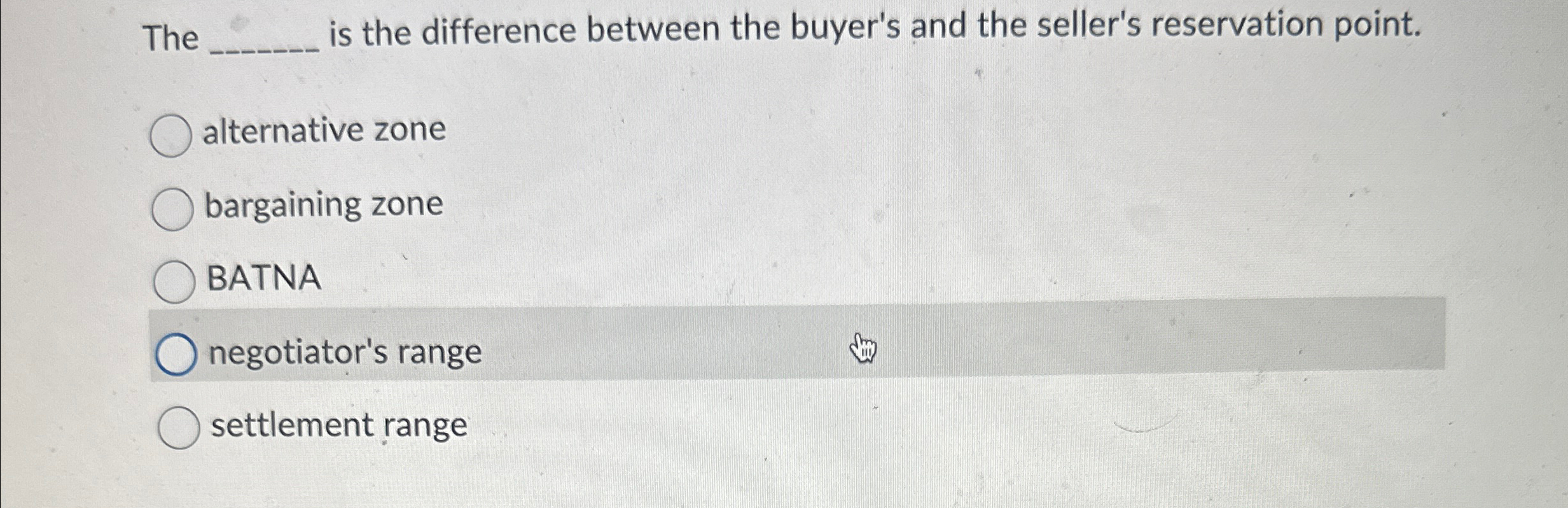 Solved The ﻿is the difference between the buyer's and the | Chegg.com