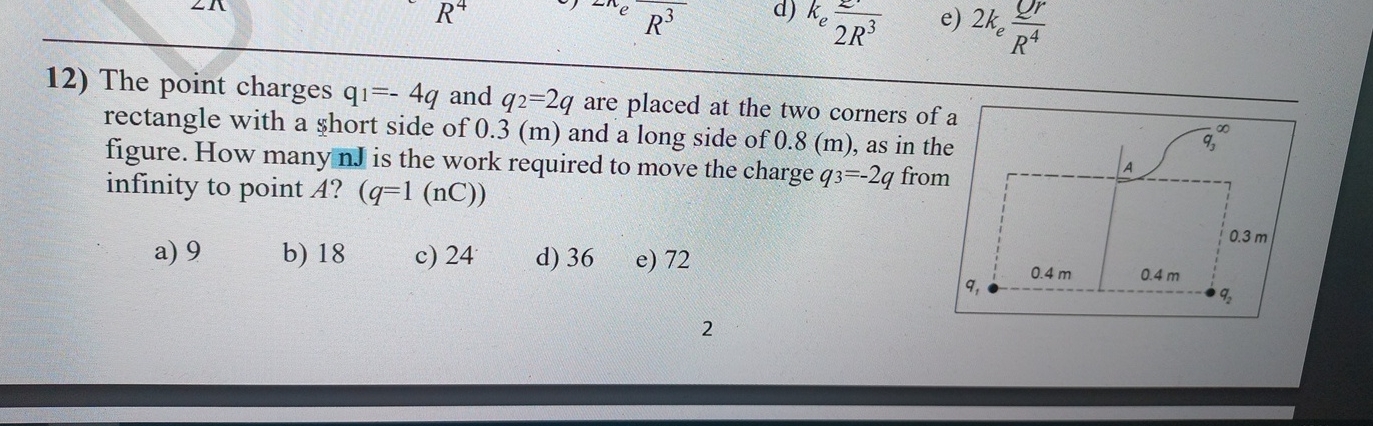 Solved The point charges q1=-4q ﻿and q2=2q ﻿are placed at | Chegg.com