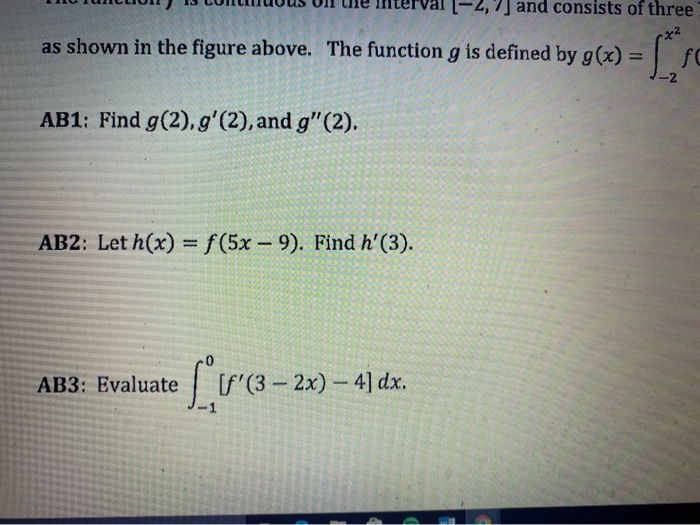 Solved 5 for 5: Calculus AB Day 1 off(x) The function f is | Chegg.com