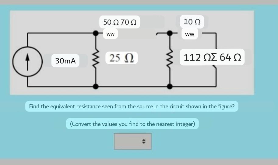 Solved Find the equivalent resistance seen from the source | Chegg.com