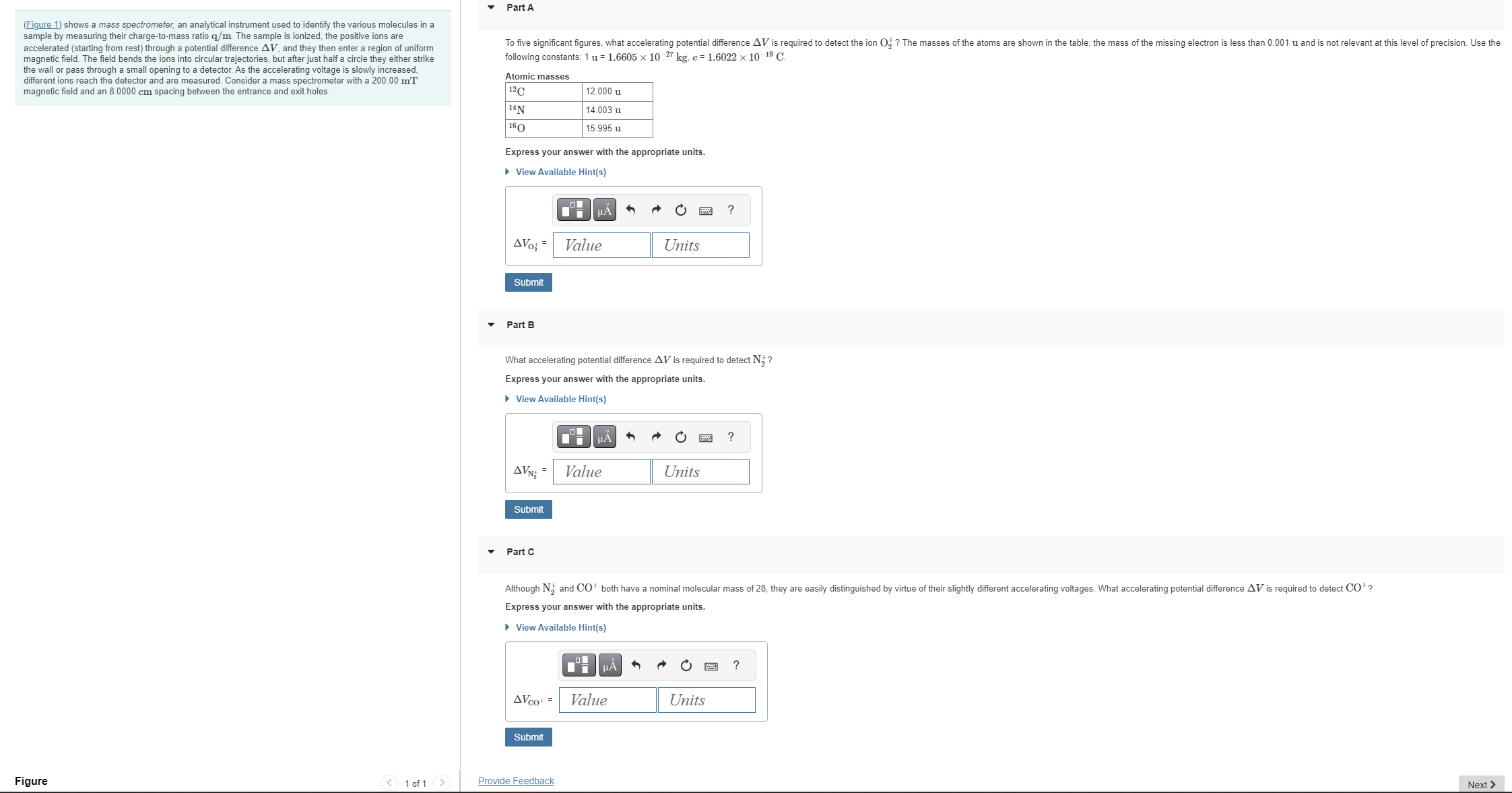 Solved (Figure 1) ﻿shows a mass spectrometer, an analytical | Chegg.com