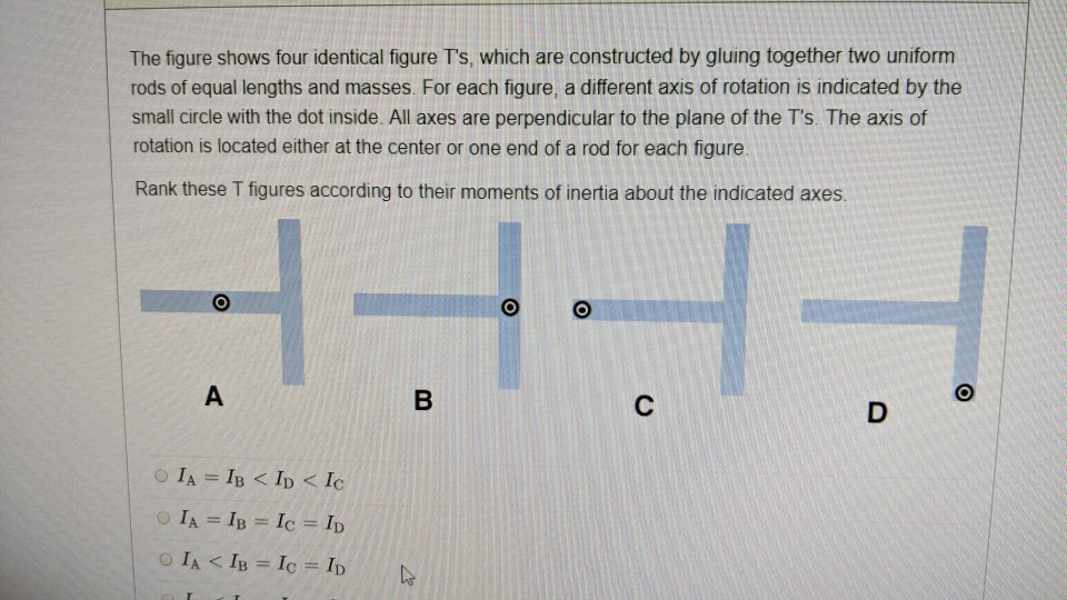 Solved The figure shows four identical figure T's, which are | Chegg.com