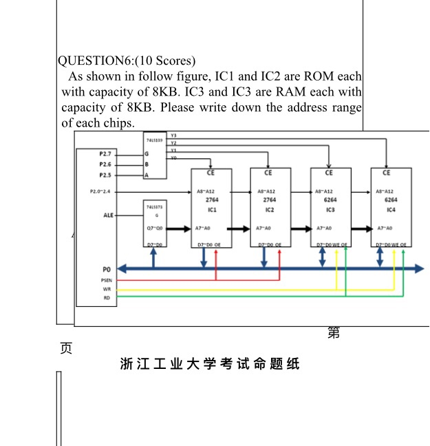 Solved QUESTION6:(10 Scores) As shown in follow figure, IC1 | Chegg.com