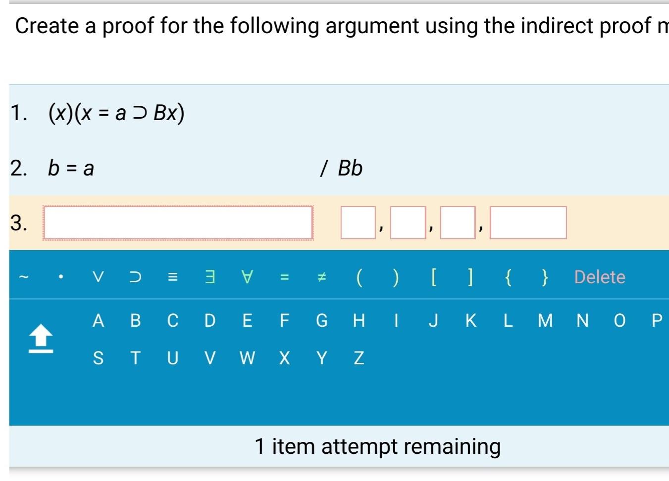 Solved Formal Logic- Exercise is from Predicate Logic | Chegg.com