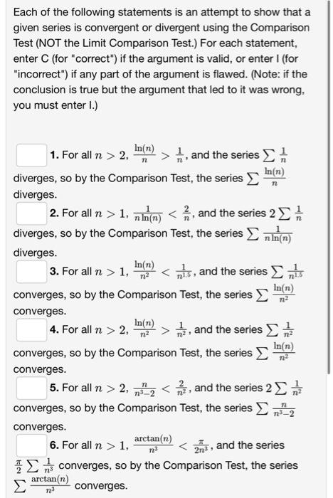 Solved Each of the following statements is an attempt to | Chegg.com
