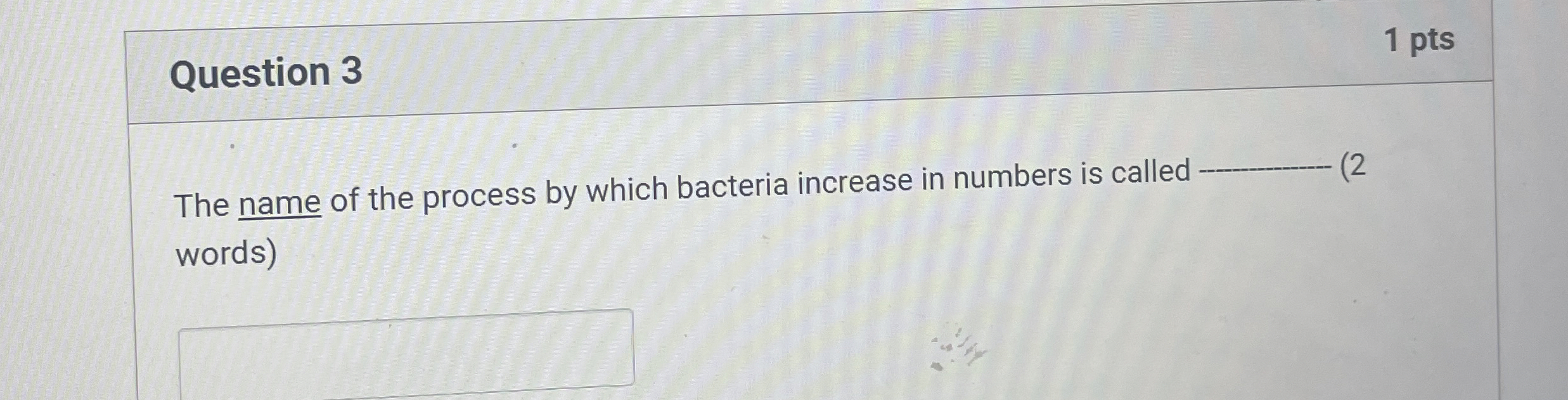 Solved Question 31 ﻿ptsThe name of the process by which | Chegg.com