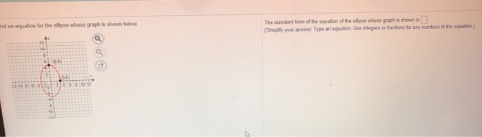 Solved and an equation for the ellipse whose graph is shown | Chegg.com