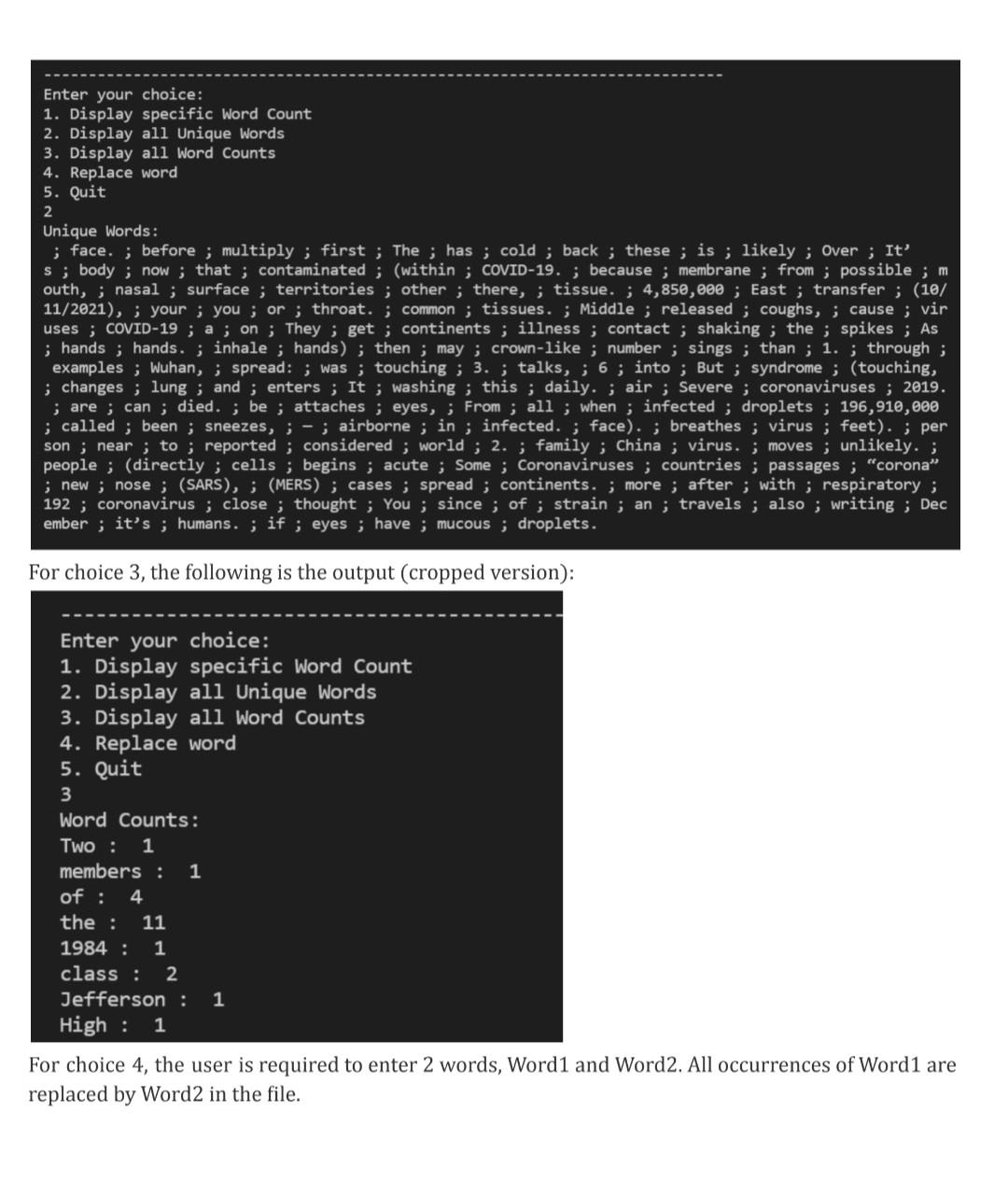 Solved PROBLEMS 01. Word and Words!! For this problem, you | Chegg.com