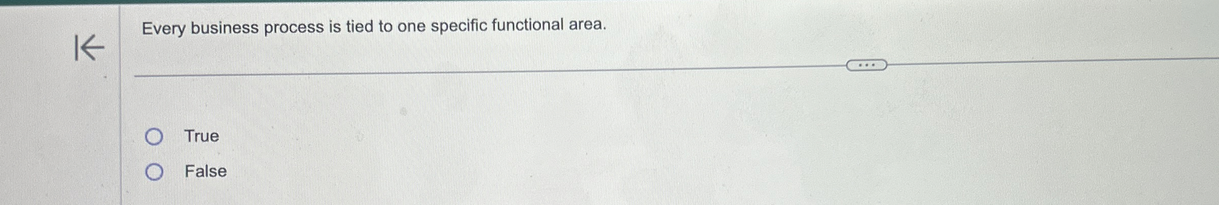 Solved Every business process is tied to one specific | Chegg.com