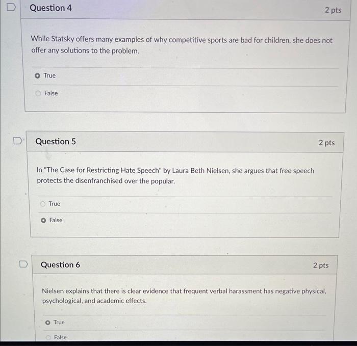 Solved In "Children Need to Play, Not Compete" by Jessica | Chegg.com