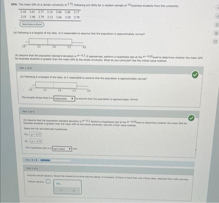 Solved GPA: The mean GPA at a certain university is 2.75 | Chegg.com