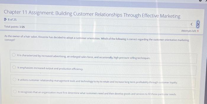 Solved Chapter 11 Assignment: Building Customer | Chegg.com