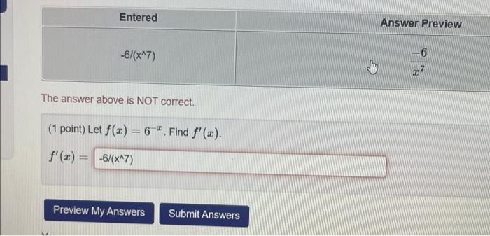Solved The answer above is NOT correct. (1 point) Let | Chegg.com