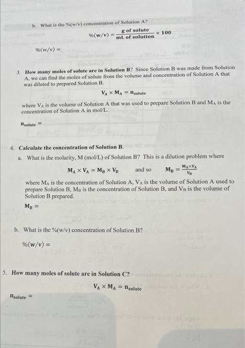 Solved 1 Write An Equation The Shows The Solute Dissolving