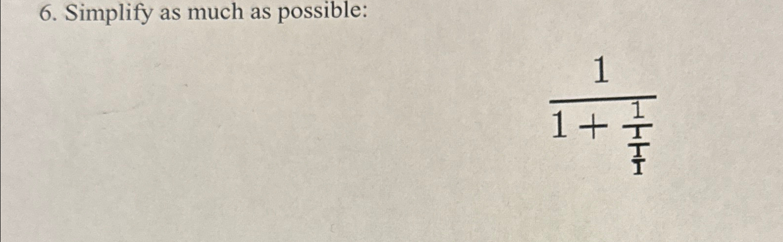 Solved Simplify as much as possible:11+111 | Chegg.com