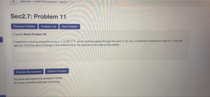 Solved webwork/math 1241common/sc27/11 Sec2.7: Problem 11 | Chegg.com