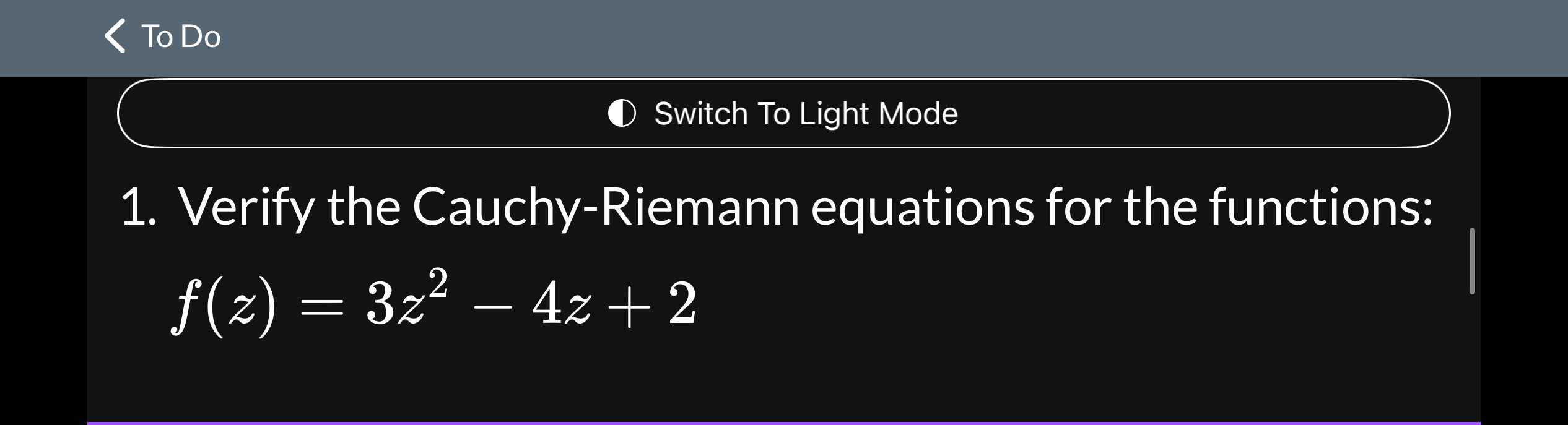 Solved Switch To Light ModeVerify the Cauchy-Riemann | Chegg.com