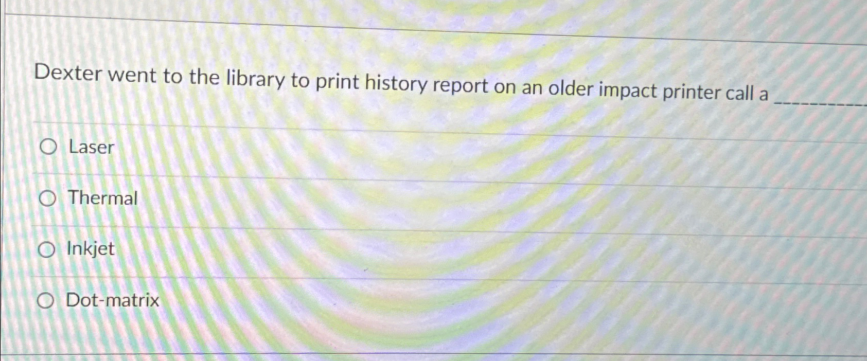 Solved Dexter went to the library to print history report on | Chegg.com