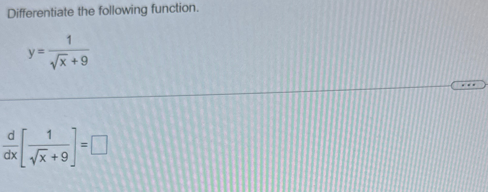 Solved Differentiate the following | Chegg.com