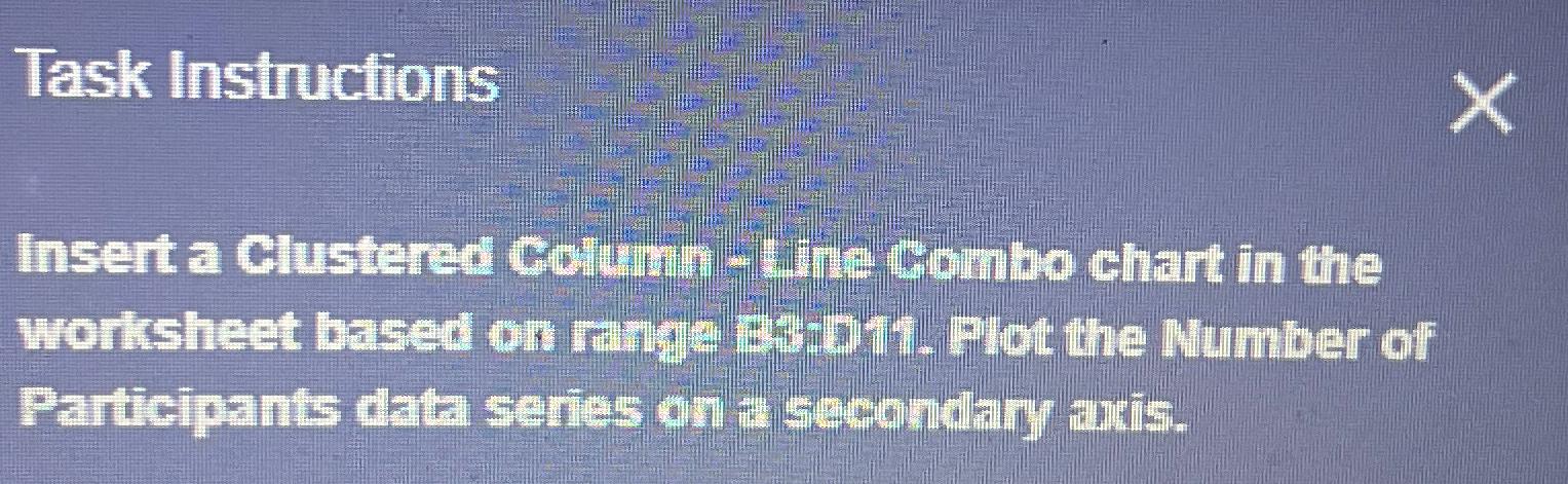 Solved Task InstructionsInsert a Clustered Column-tirne | Chegg.com