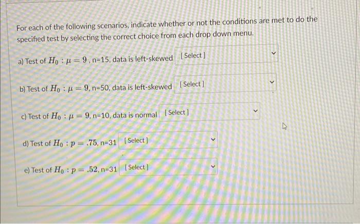 Solved For each of the following scenarios, indicate whether | Chegg.com