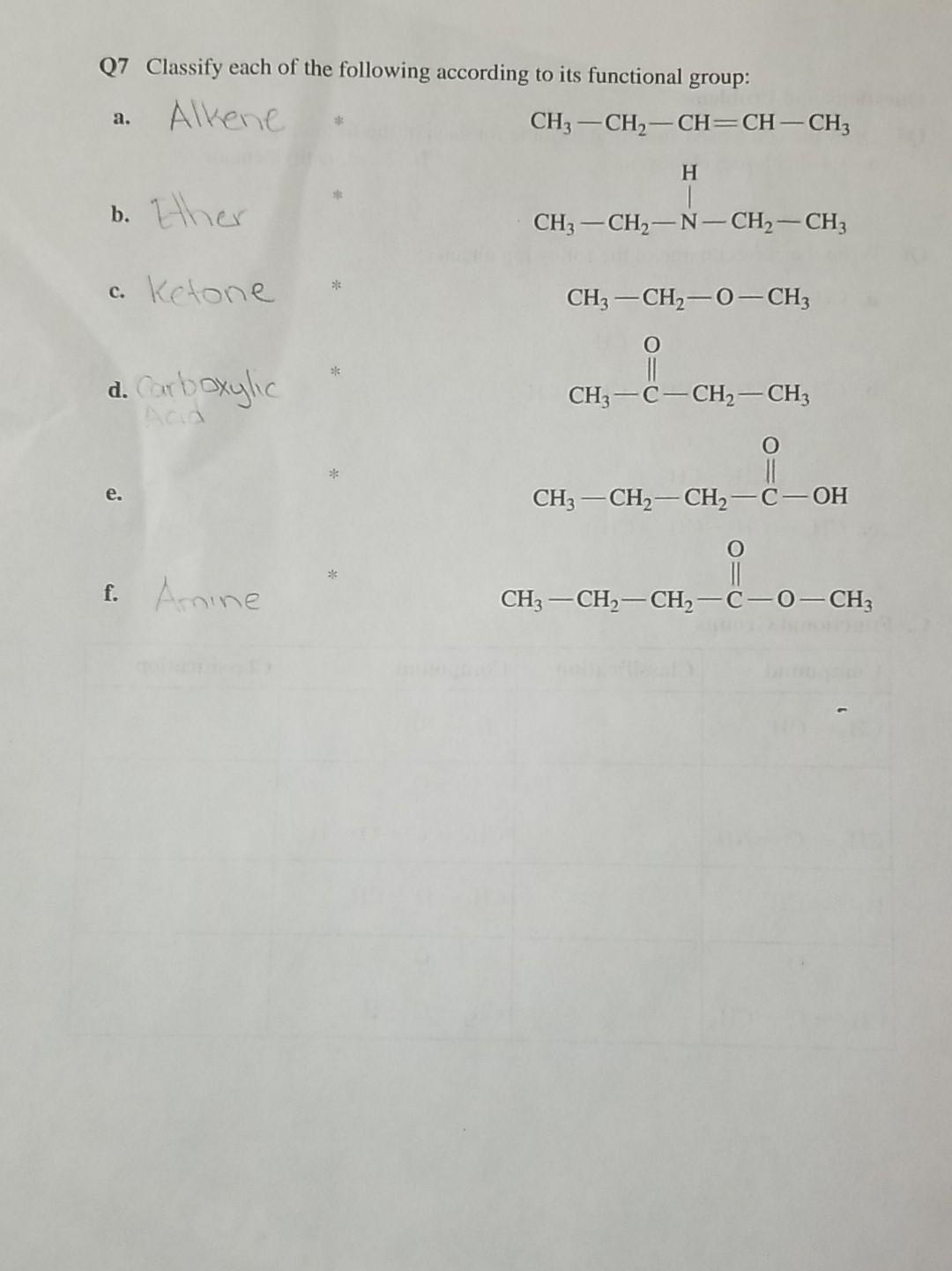 Solved Q7 Classify each of the following according to its | Chegg.com