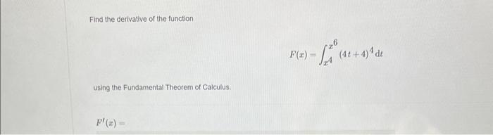 Solved Find the derivative of the function | Chegg.com