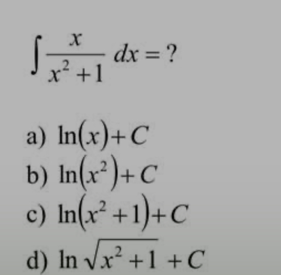 Solved ∫﻿﻿xx2+1dx= ? | Chegg.com