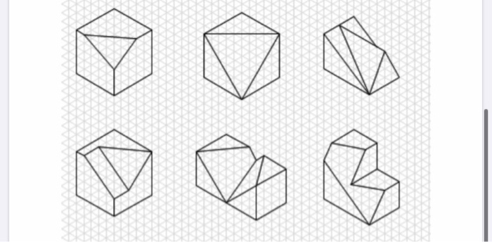 Solved Isometric (3D) objects, 1st Angle and 3rd Angle | Chegg.com