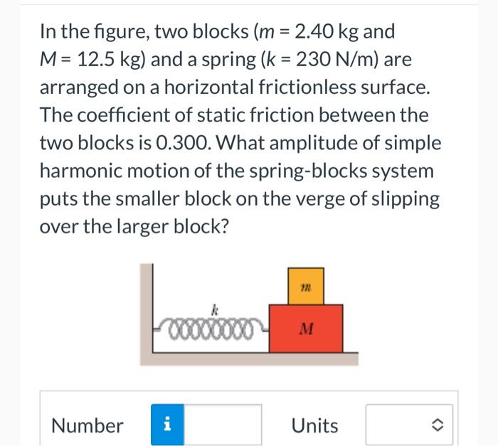 Solved An oscillating block-spring system takes 0.867 s to | Chegg.com