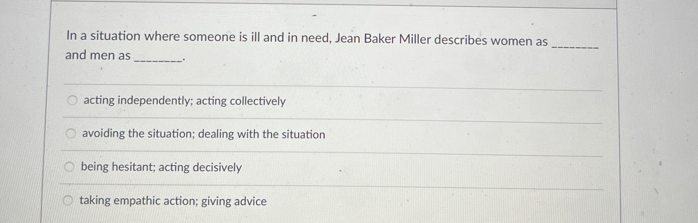 Solved In a situation where someone is ill and in need, Jean | Chegg.com