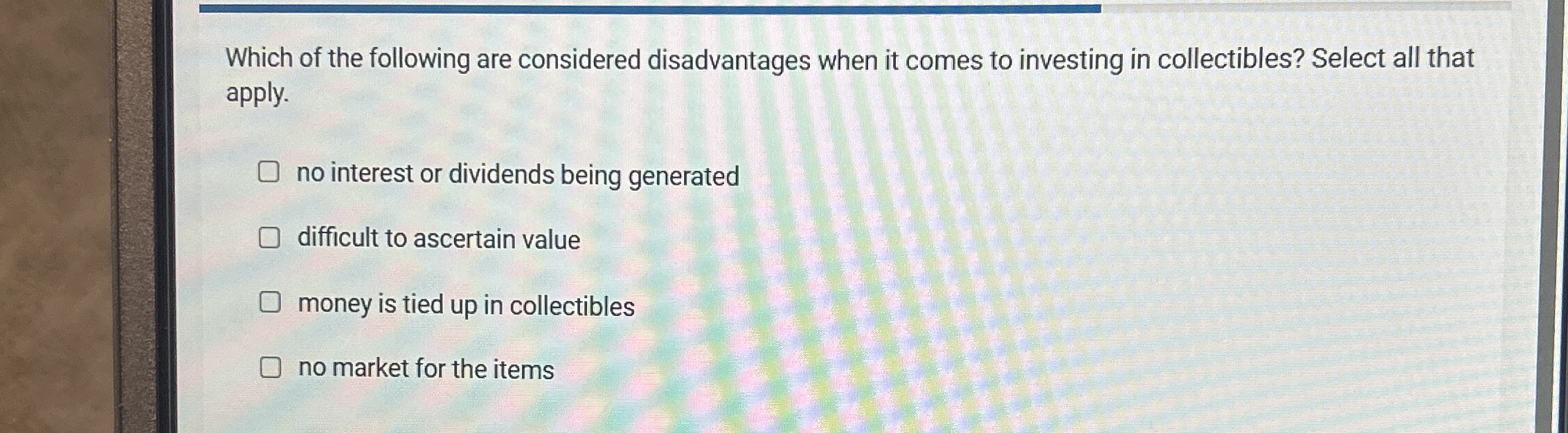Solved Which of the following are considered disadvantages | Chegg.com