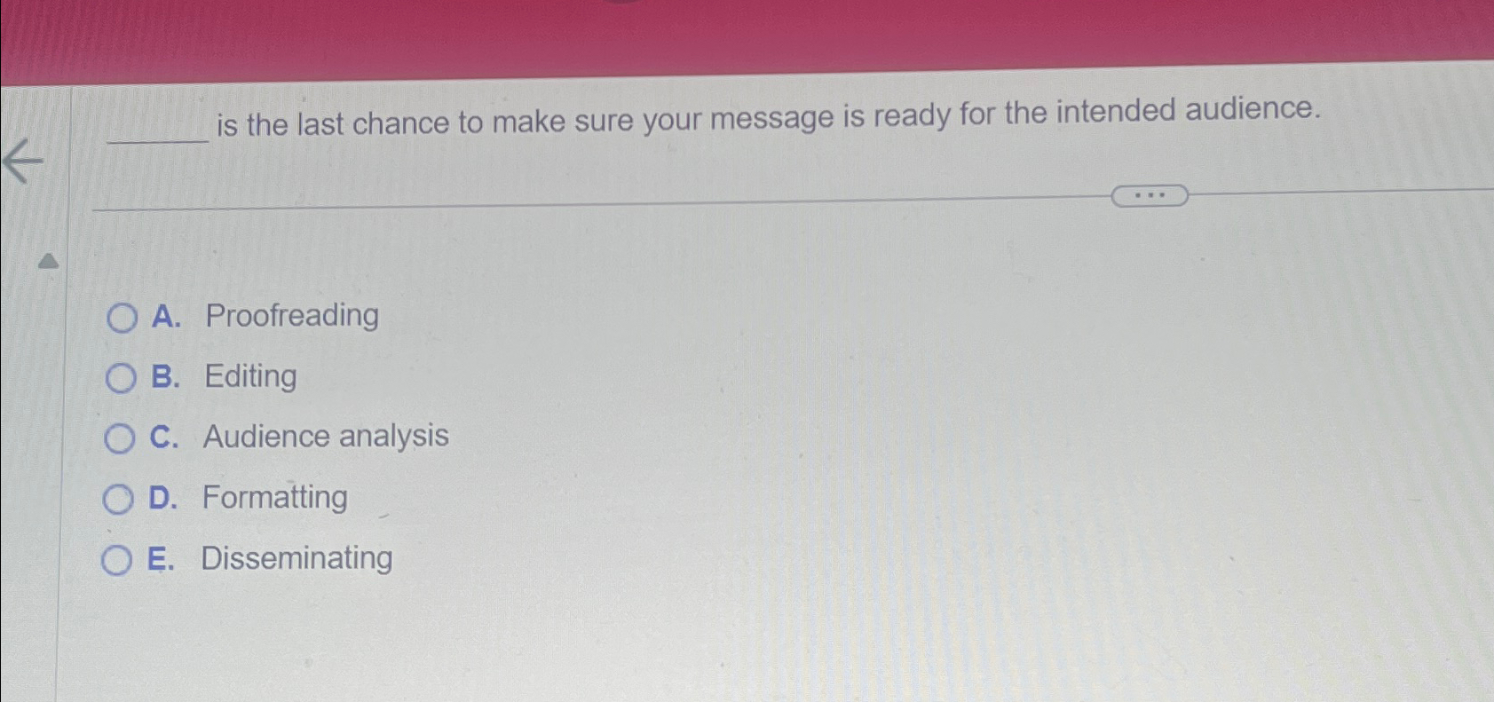 Solved is the last chance to make sure your message is ready | Chegg.com