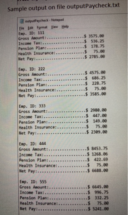 Solved Exercise #1: Monthly Paycheck Write a program that | Chegg.com