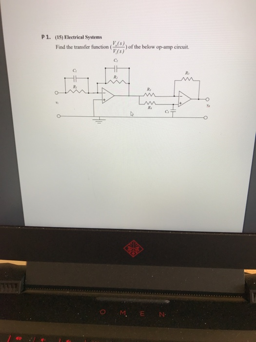Solved P1. (15) Electrical Systems Find the transfer | Chegg.com