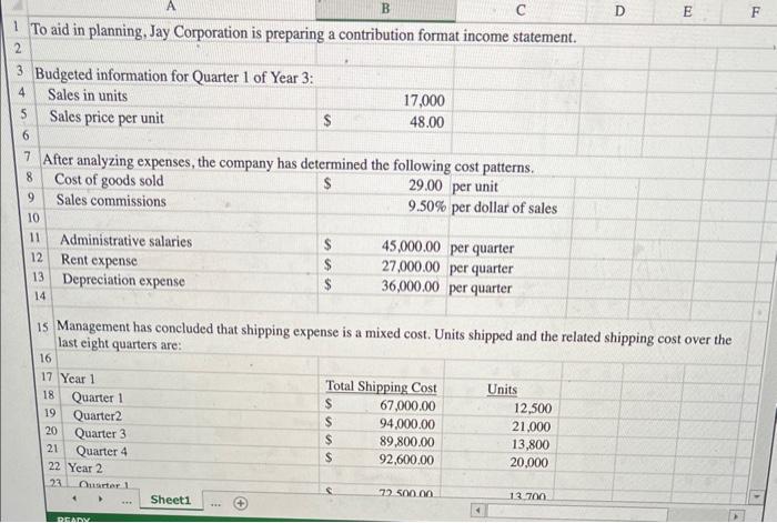 Solved 1. Analyze a mixed cost using a scattergraph plot and | Chegg.com