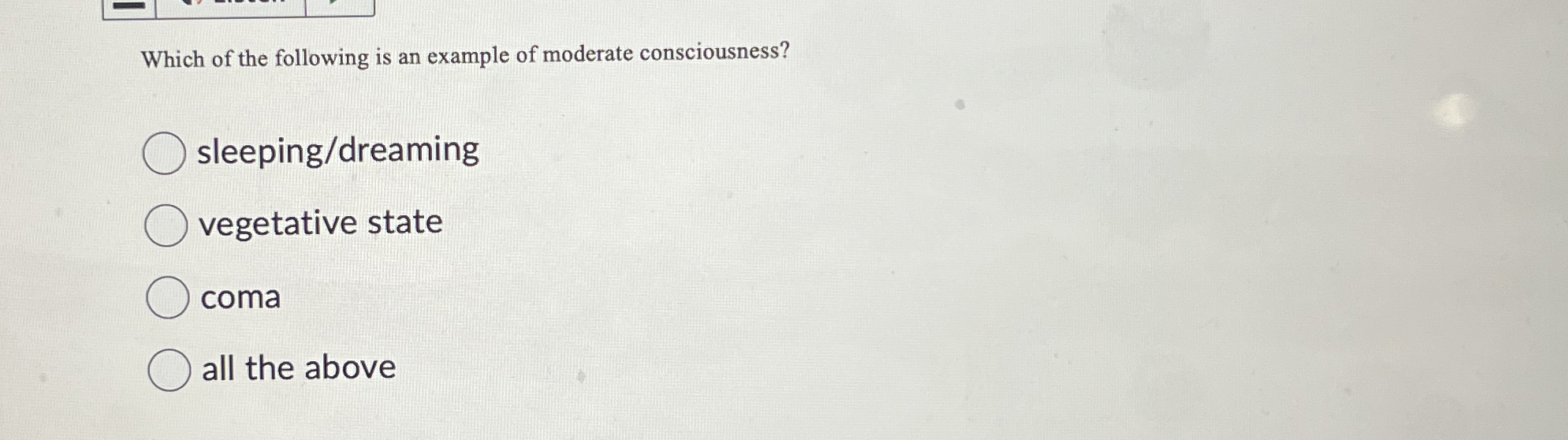 Solved Which of the following is an example of moderate | Chegg.com
