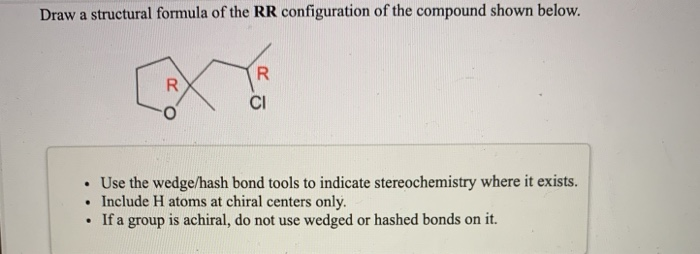 Solved Draw a structural formula of the R configuration of | Chegg.com