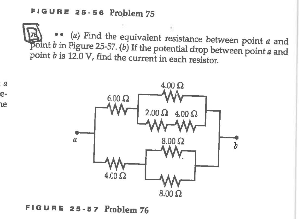 Solved - (a) Find the equivalent resistance between point a | Chegg.com