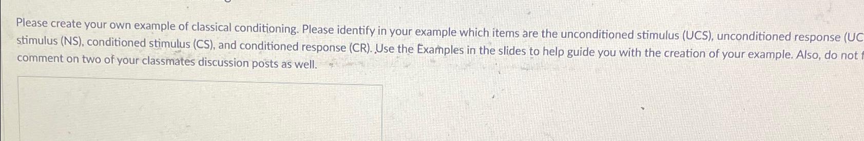 Solved Please create your own example of classical | Chegg.com