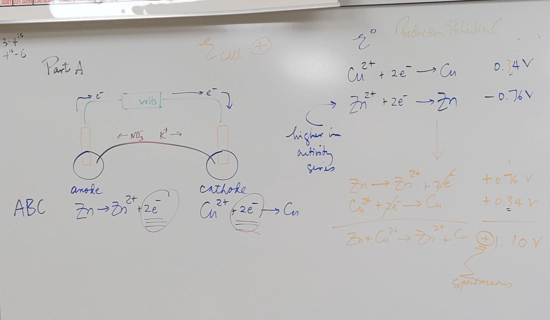 Solved please explain how to find the Ecell theoretical (V) | Chegg.com