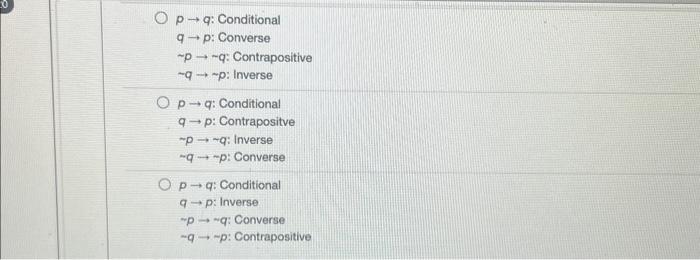 Solved Correctly match the p−q notation with the | Chegg.com