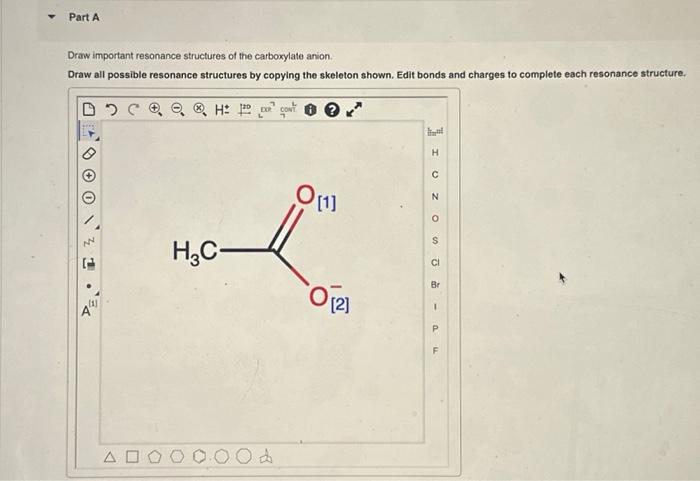 Solved Draw important resonance structures of the | Chegg.com
